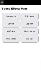 Arduino sound effects panel responsive web page - Cohesive Computing